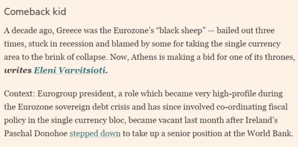 Financial Times: Ο Πιερρακάκης και το Comeback Kid για την προεδρία του Eurogroup | Protagon.gr